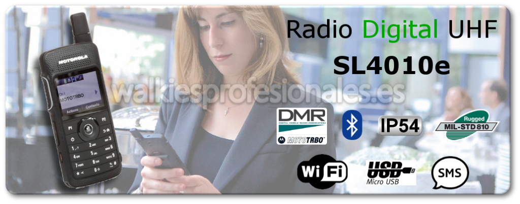 WALKIE MOTOROLA DIGITAL SL4010e de 1000 canales