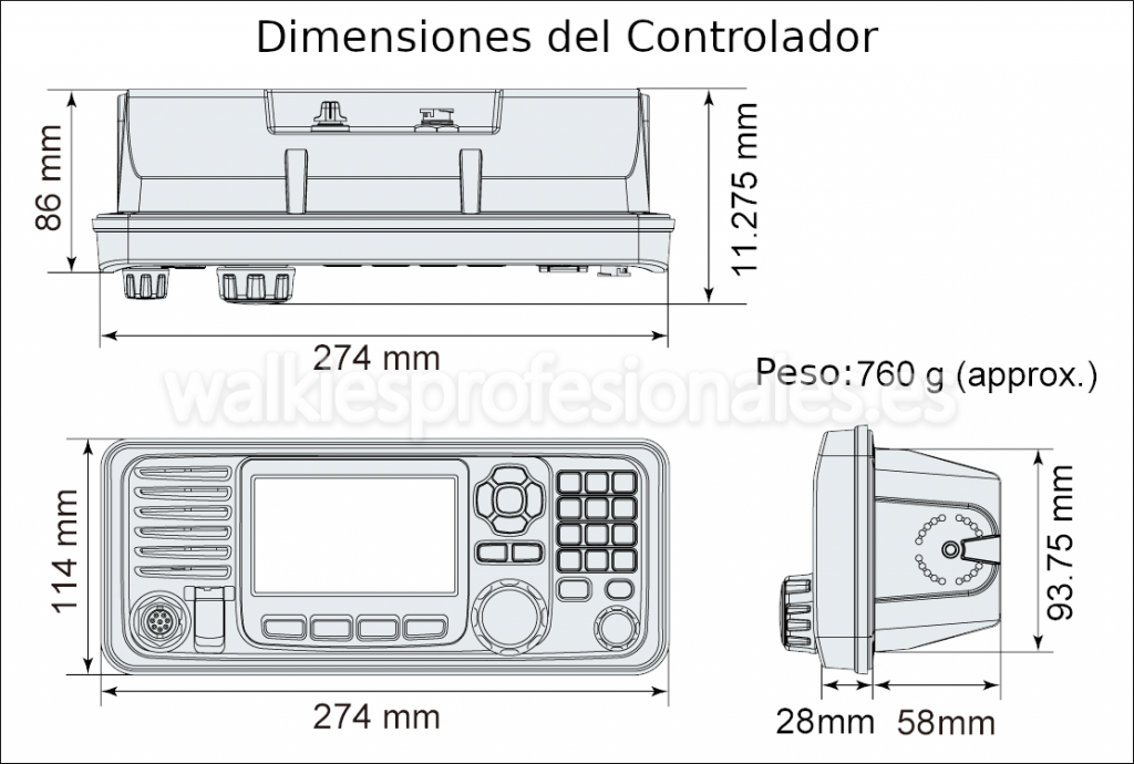 Emisora Icom de marina IC-M804 MF/HF con DSC clase E